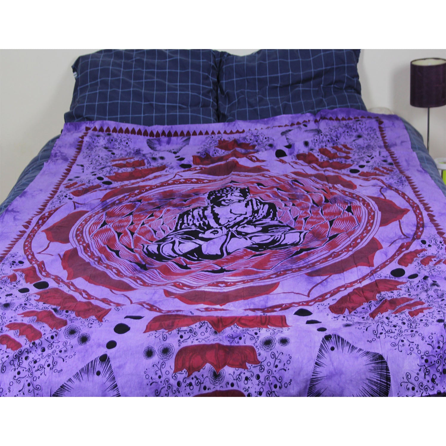 Shop Now- Meditating Buddha Bed Throw Purple online by ...